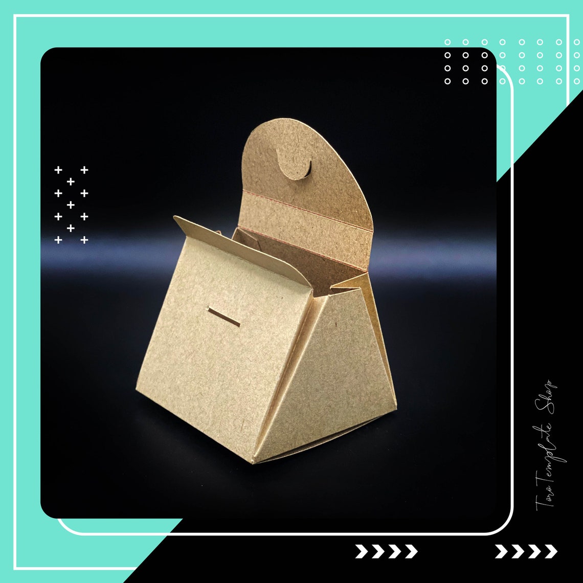 Triangle Gift Box Template: Printable Candy & Cookie Box (digital ...
