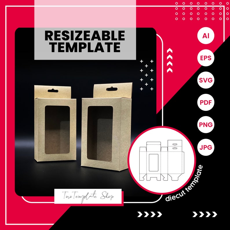 Box Template Cookies Box Template Gift Box Template Candy | Etsy