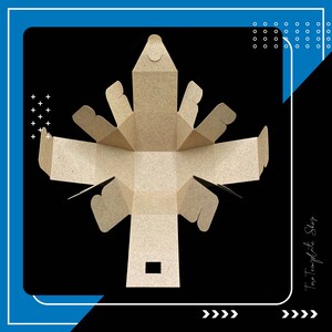 Rectangle Cut Corner Box Template, Gift Box Template, Candy Box ...