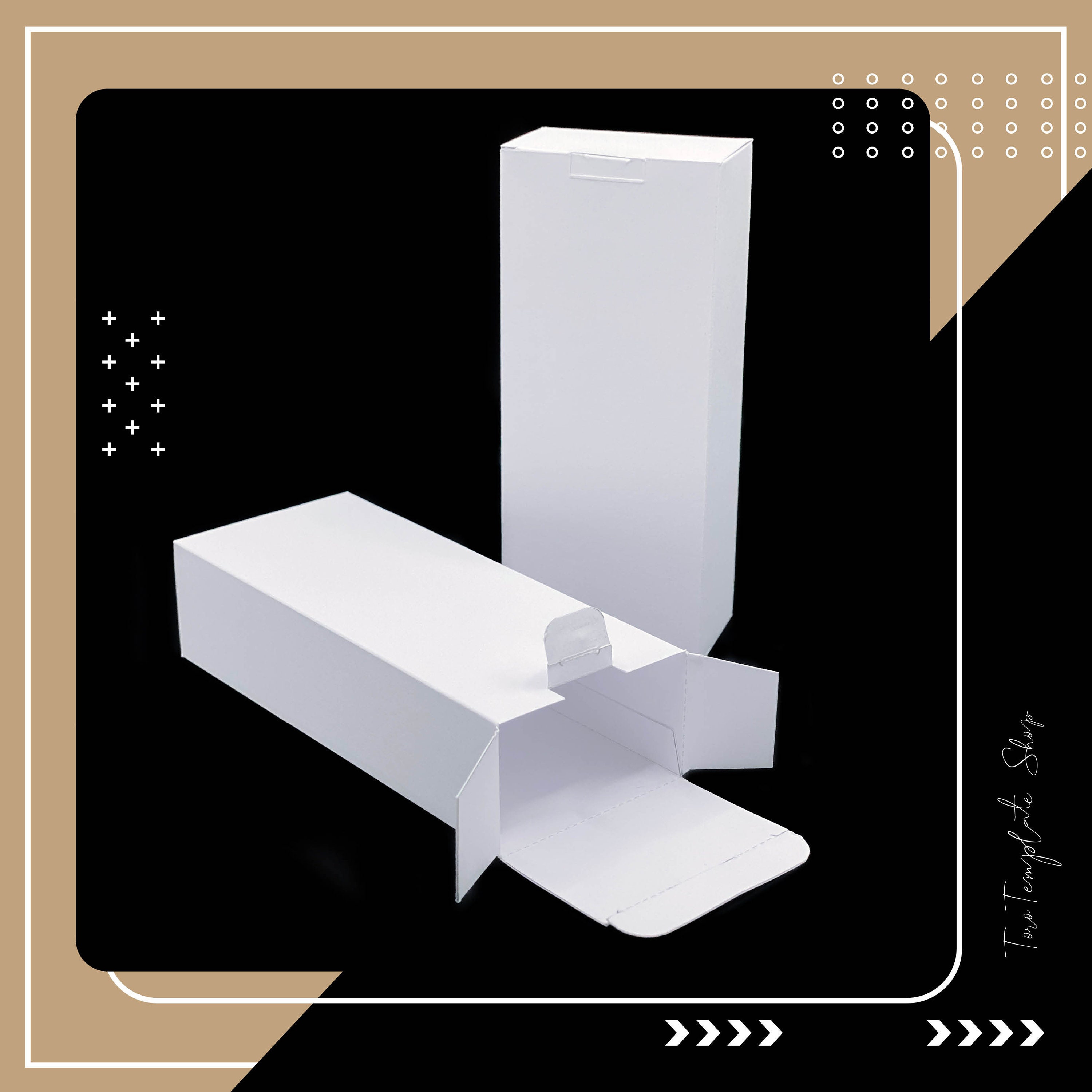 Long Box Template, Gift Box Template, Candy Box Template, Resizeable ...