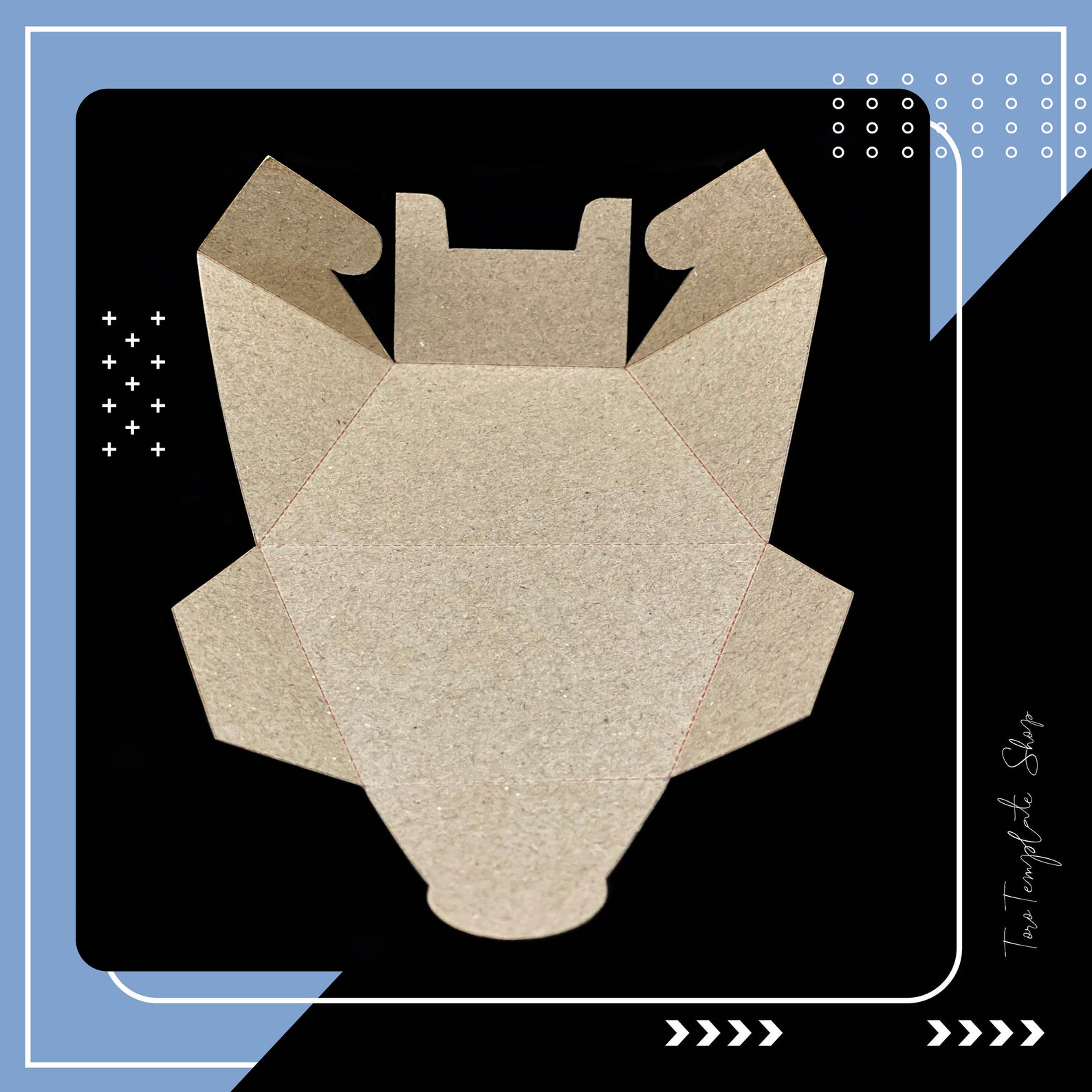 Triangle Box Template T Box Template Candy Box Template Cookies Box Template Resizeable