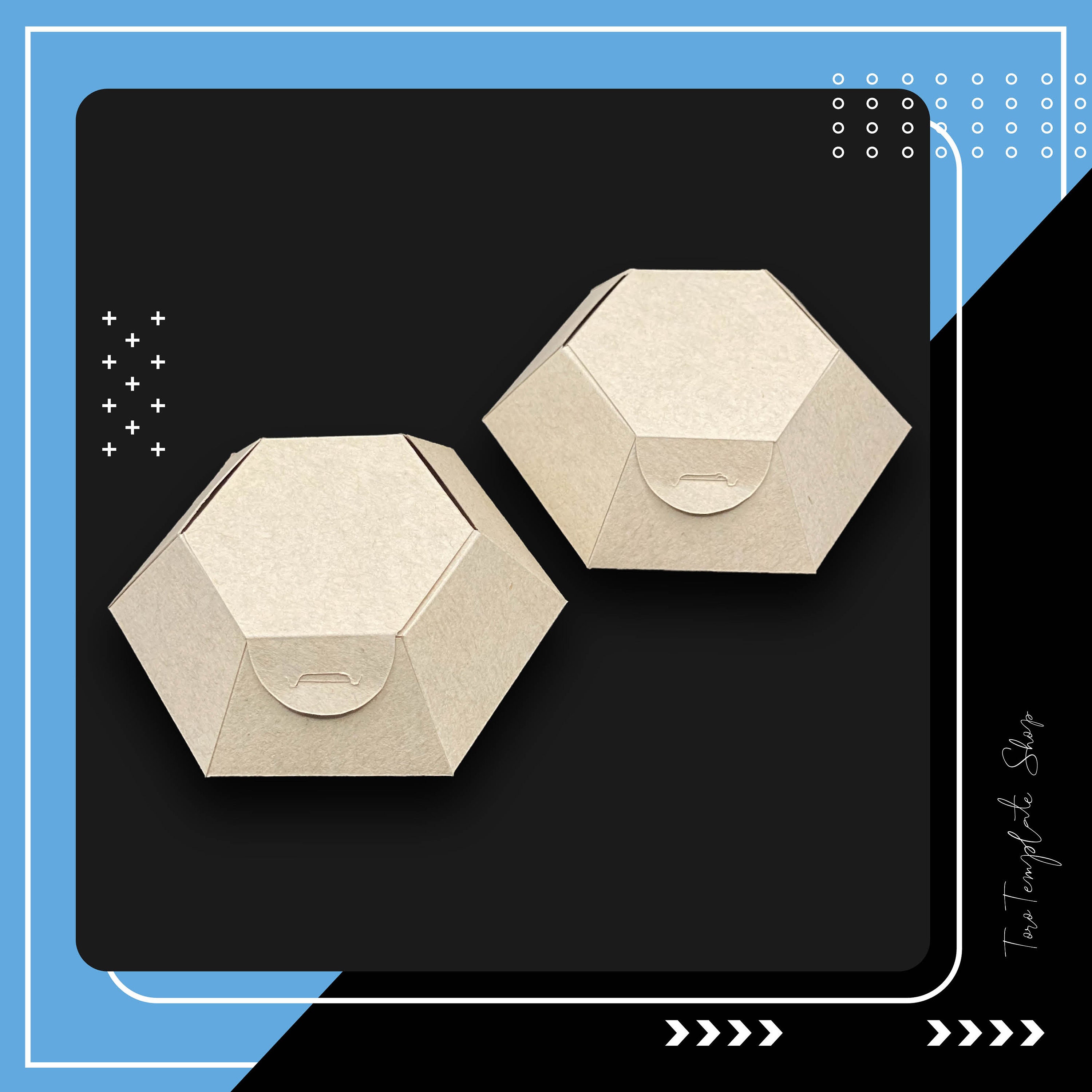 Hexagon Box Template, Gift Box Template, Candy Box Template, Resizeable ...