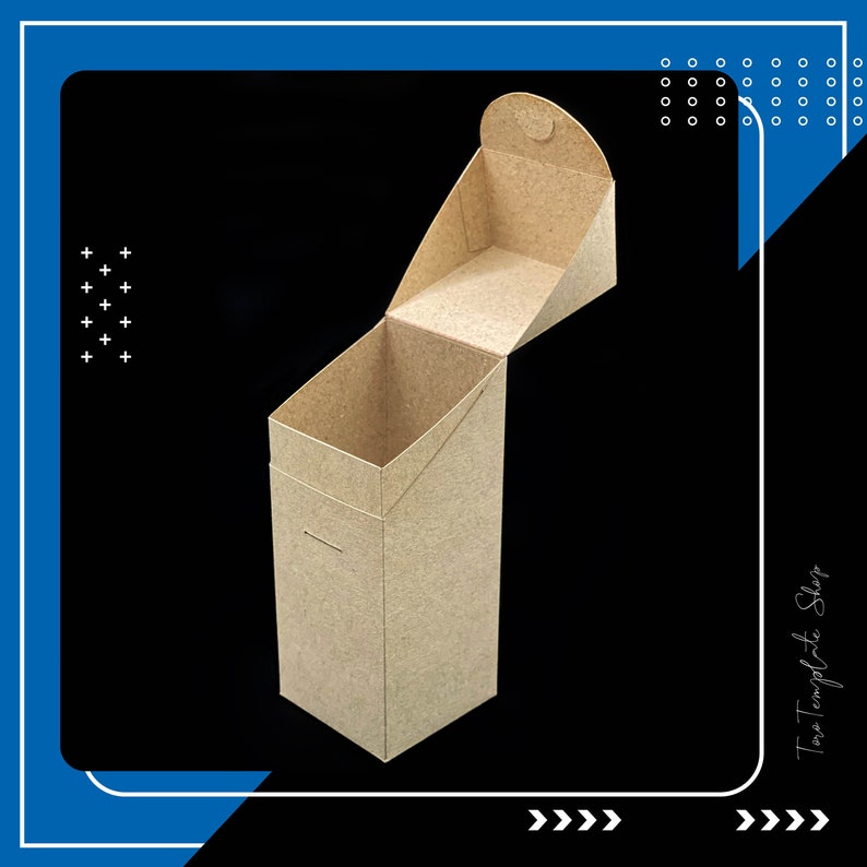 Rectangle Gift Box Template: Printable Candy & Cookie Box (digital ...