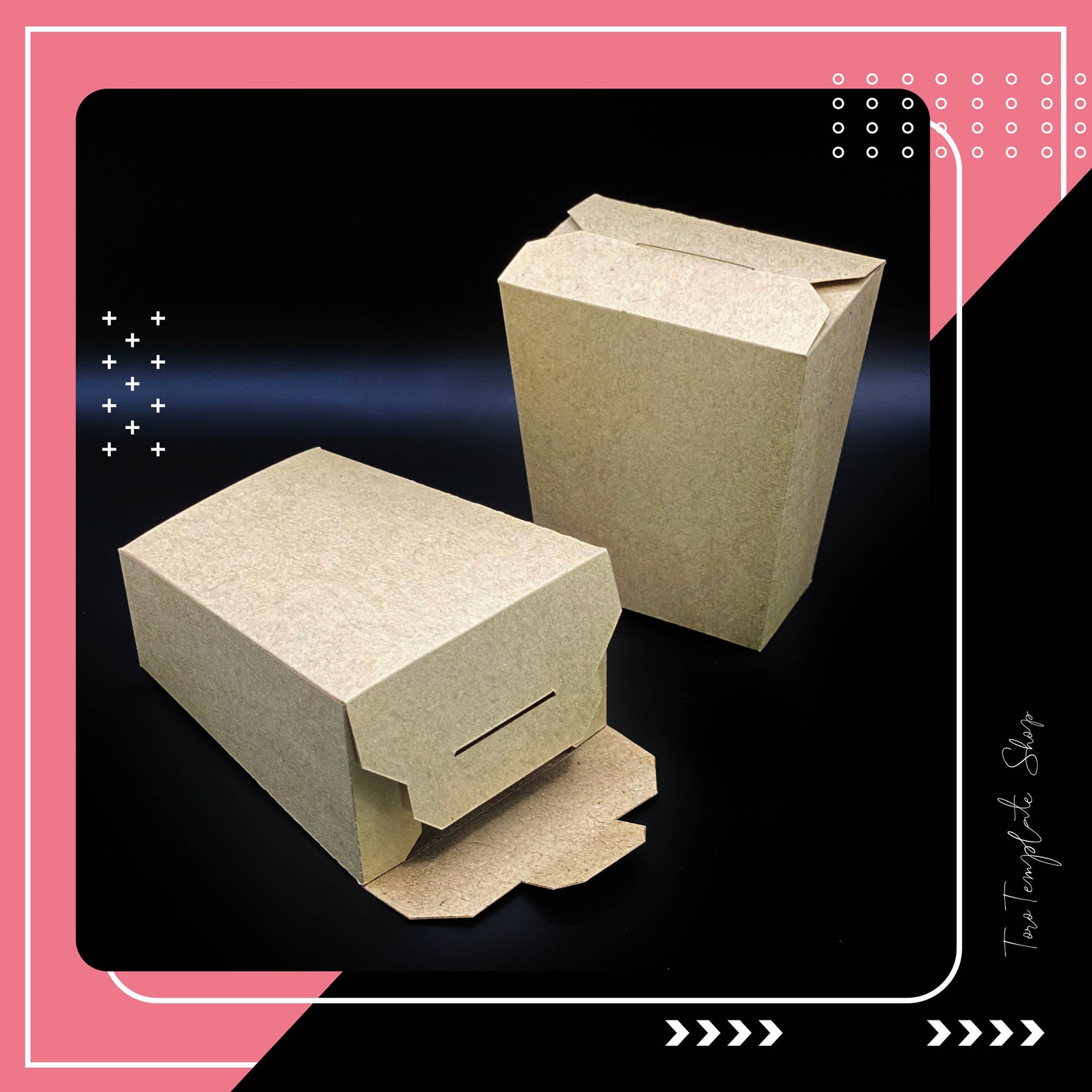 Trapezoid Box Template, Food Box Template, Cookies Box Template, Candy ...