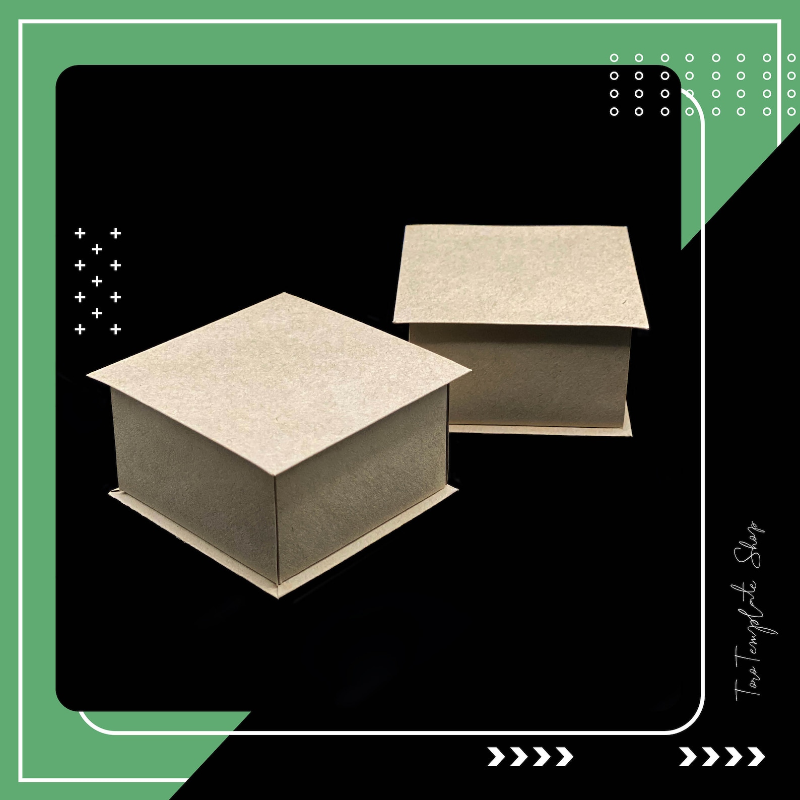 Rectangle Box With Lid Template, Gift Box Template, Candy Box Template ...