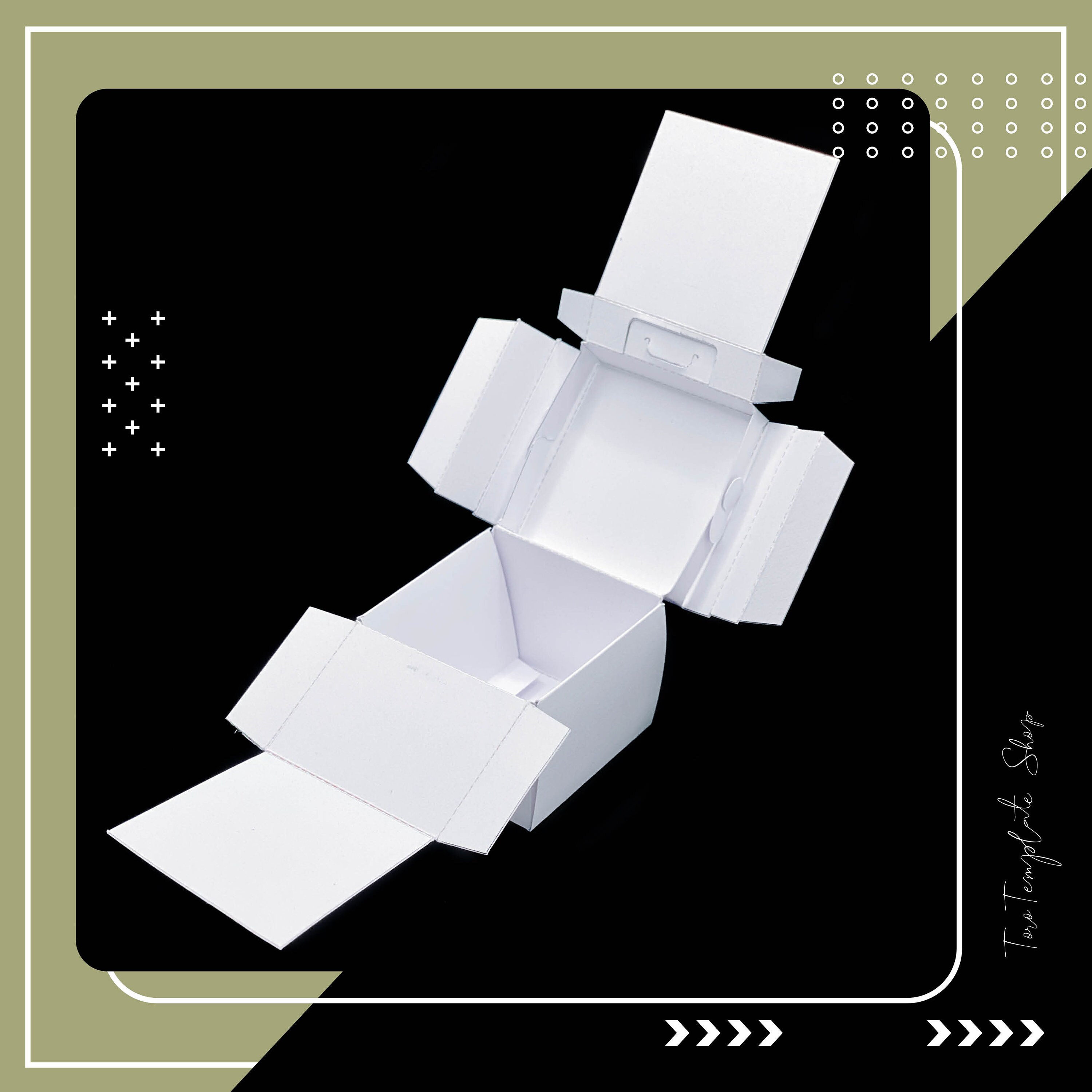 Square Box Template, Gift Box Template, Jewelry Box Template, Candy Box ...