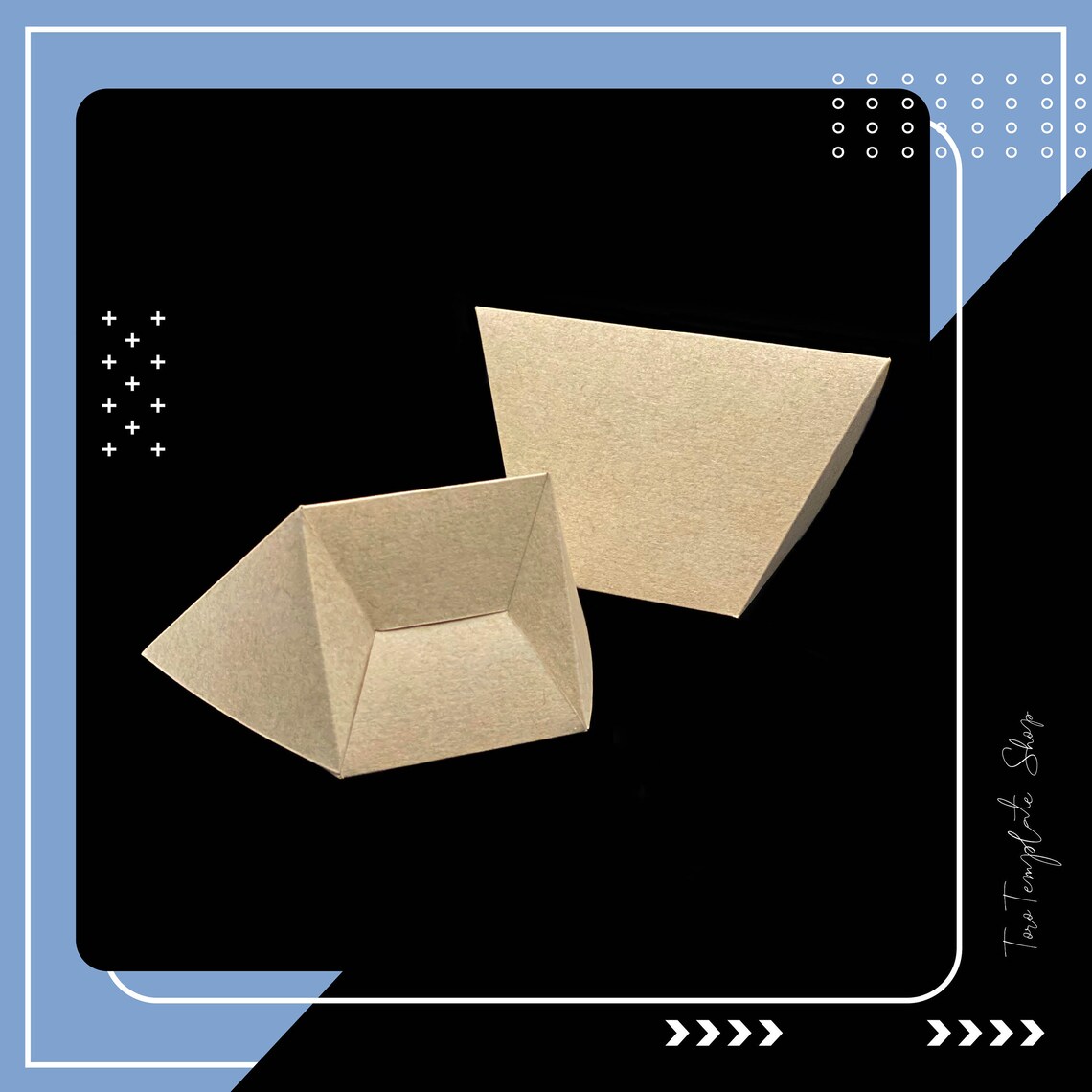 Triangle Box Template, Gift Box Template, Candy Box Template, Cookies ...