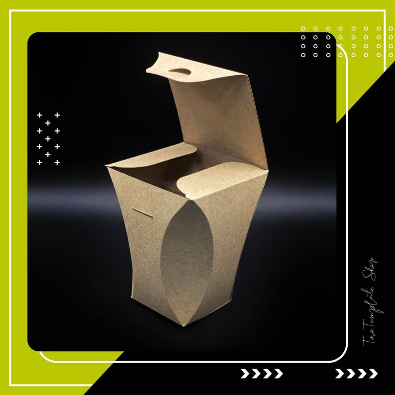 Curved Box Template, Box Template, Cookies Box Template, Gift Box ...