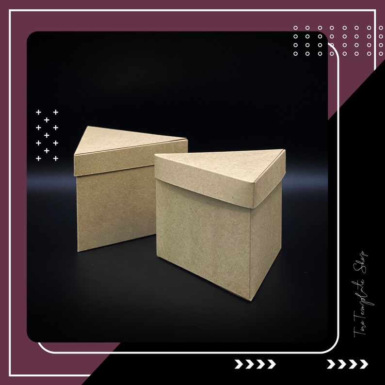 Triangle Box Template, Cookies Box Template, Gift Box Template, Box ...