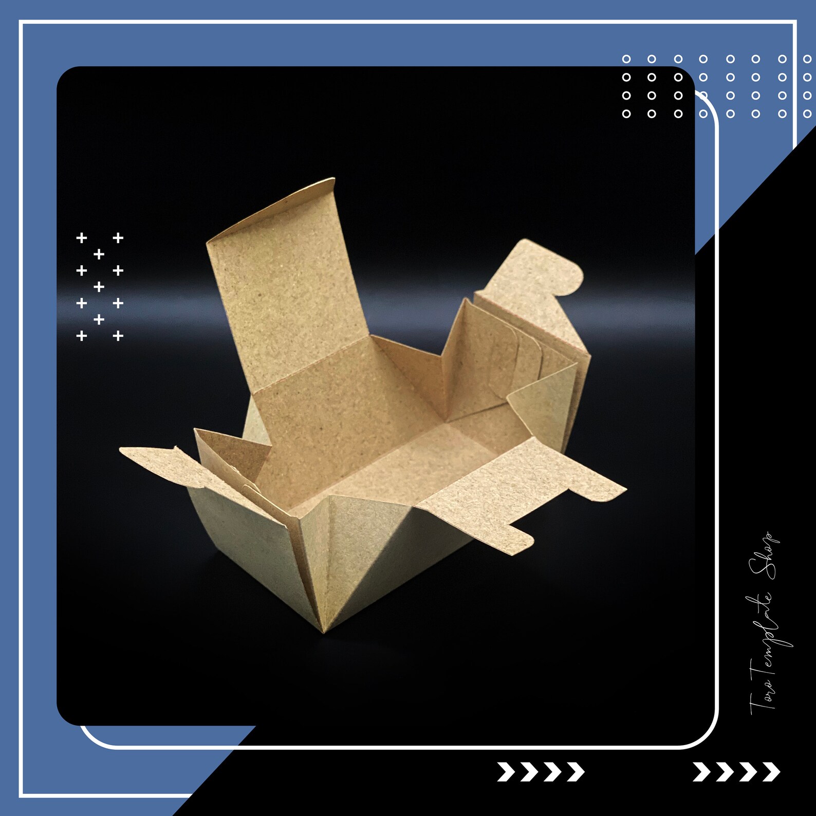 Trapezoid Box Template, Box Template, Cookies Box Template, Gift Box ...