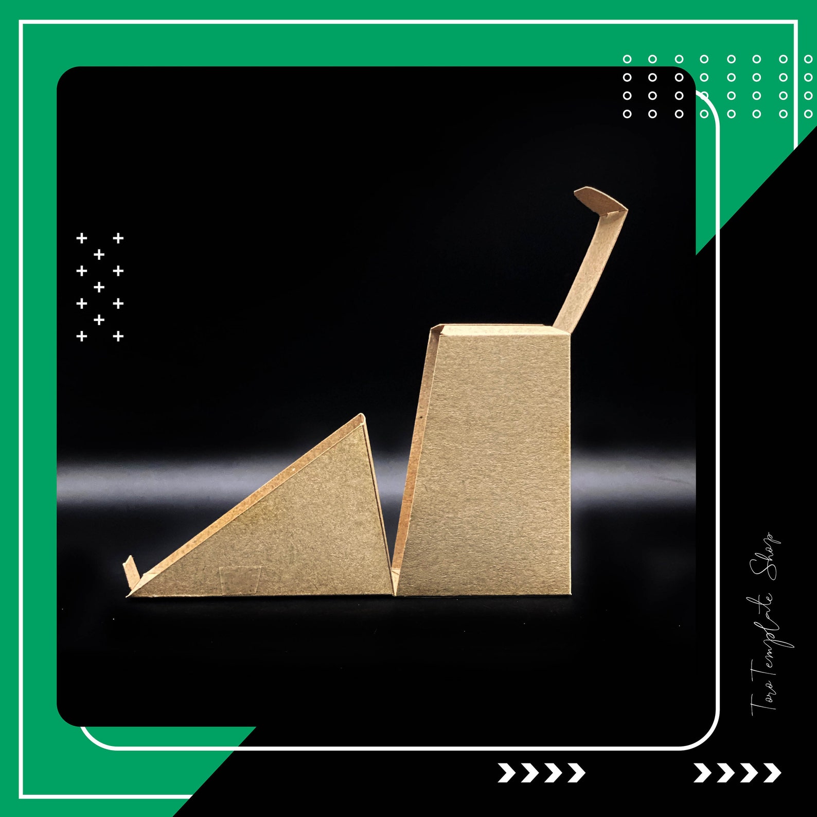Trapezoid Box Template Cookies Box Template Gift Box - Etsy