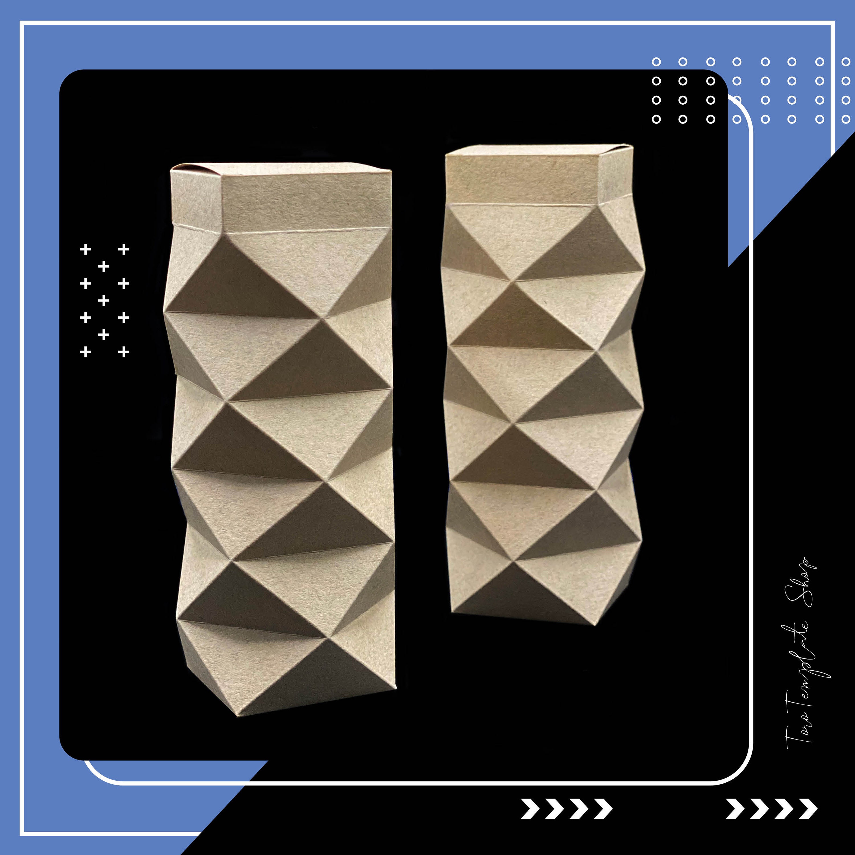 Zigzag Box Template, Gift Box Template, Candy Box Template, Cookies Box ...