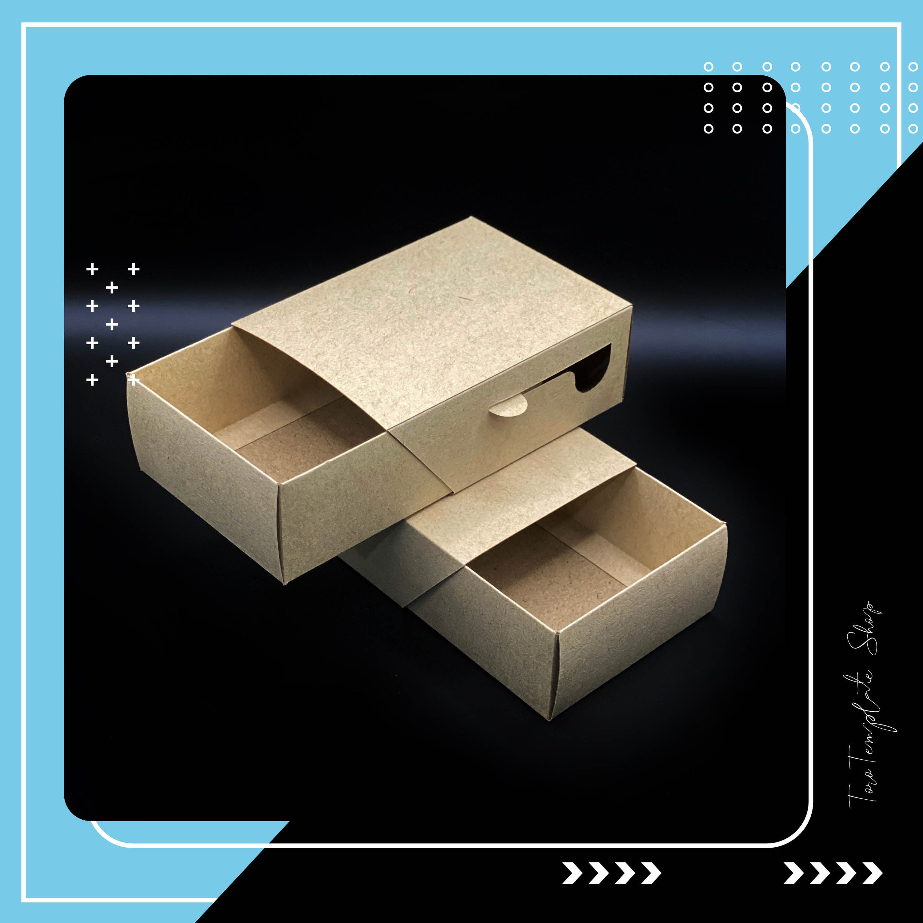 Drawer Box Template, Gift Box Template, Candy Box Template, Cookies Box ...