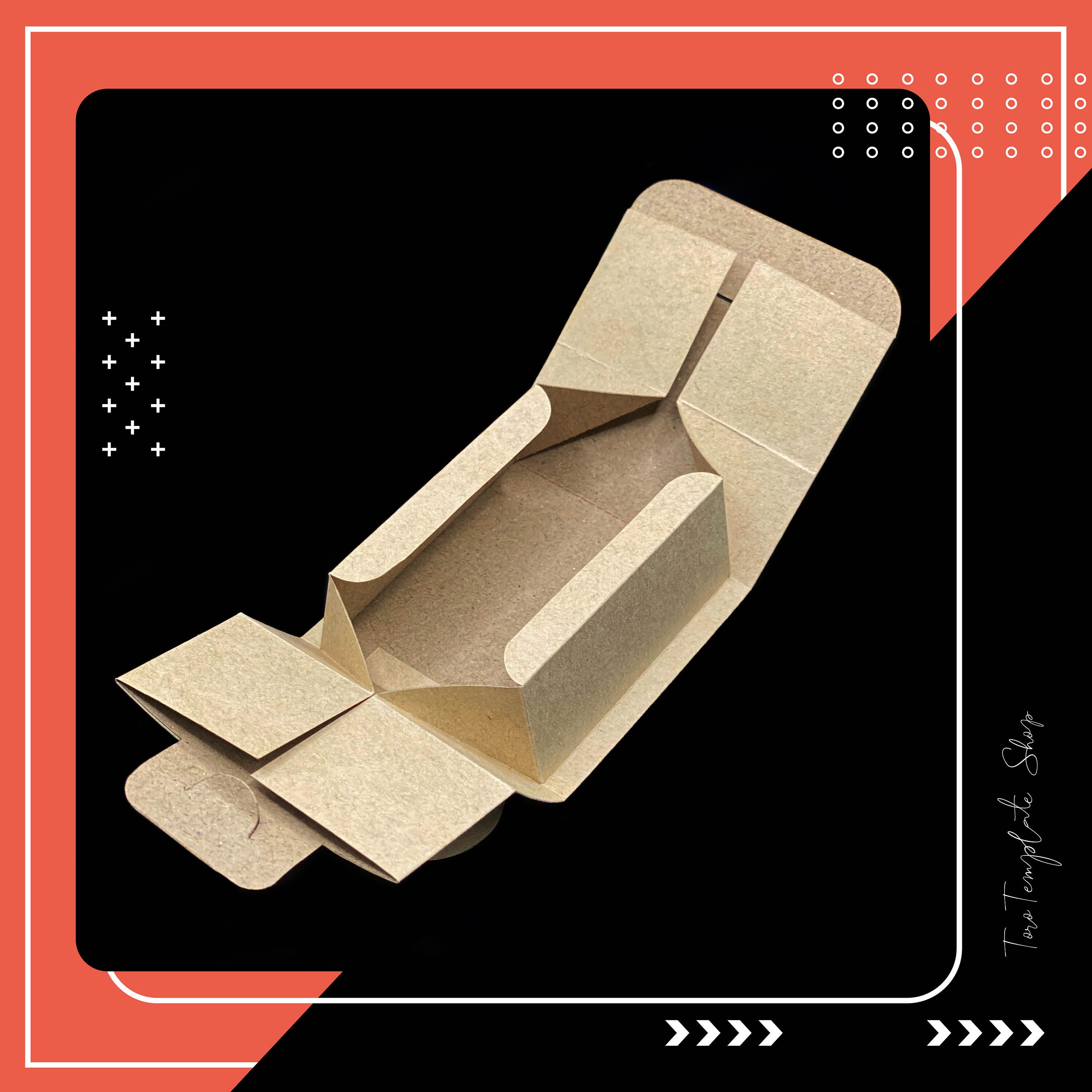 Box With Handle Template, Gift Box Template, Candy Box Template ...