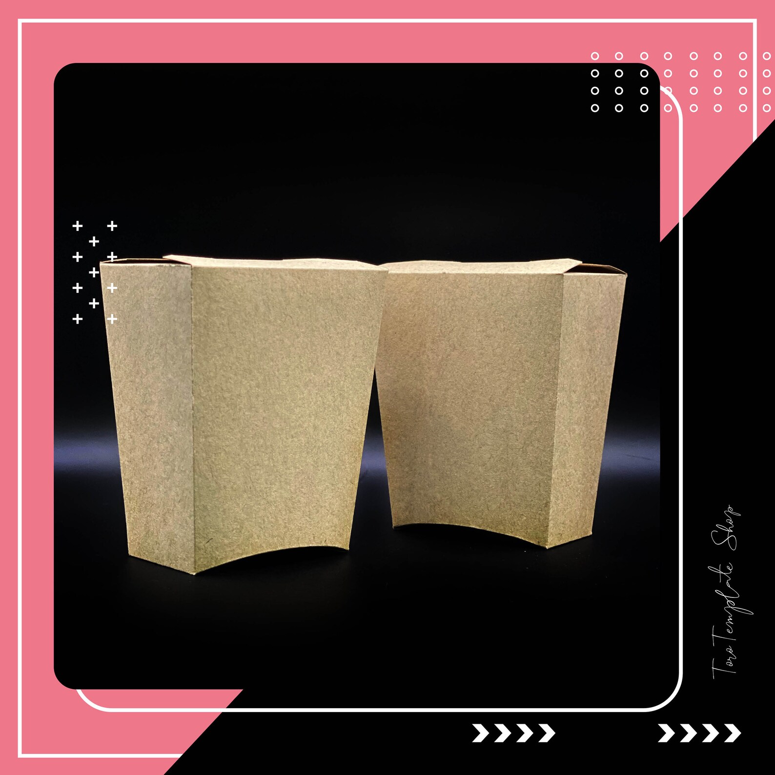 Trapezoid Box Template, Food Box Template, Cookies Box Template, Candy ...