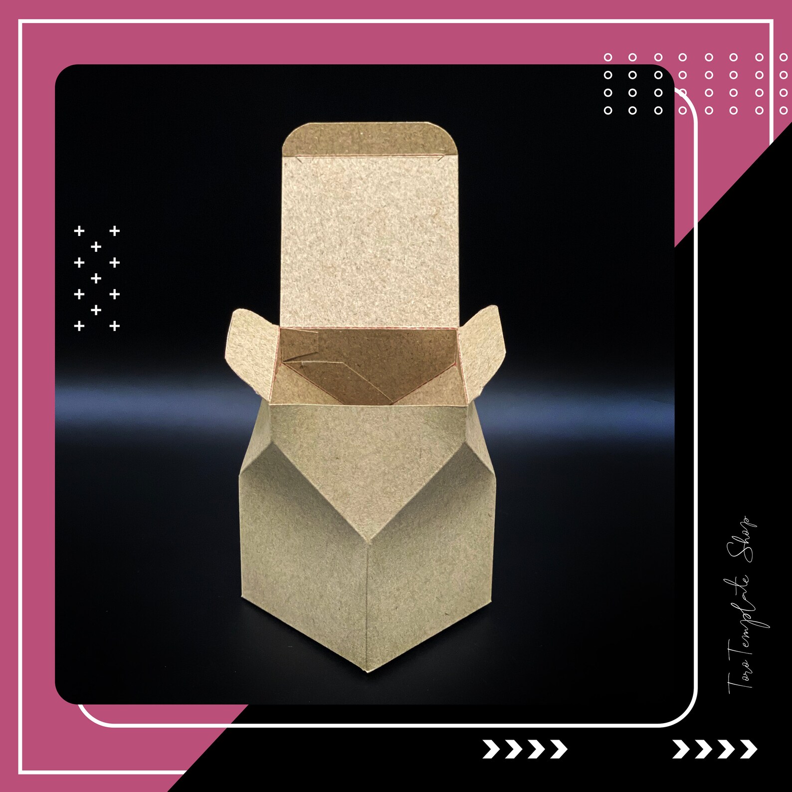 Octagon Box Template, Box Template, Gift Box Template, Cookies Box ...