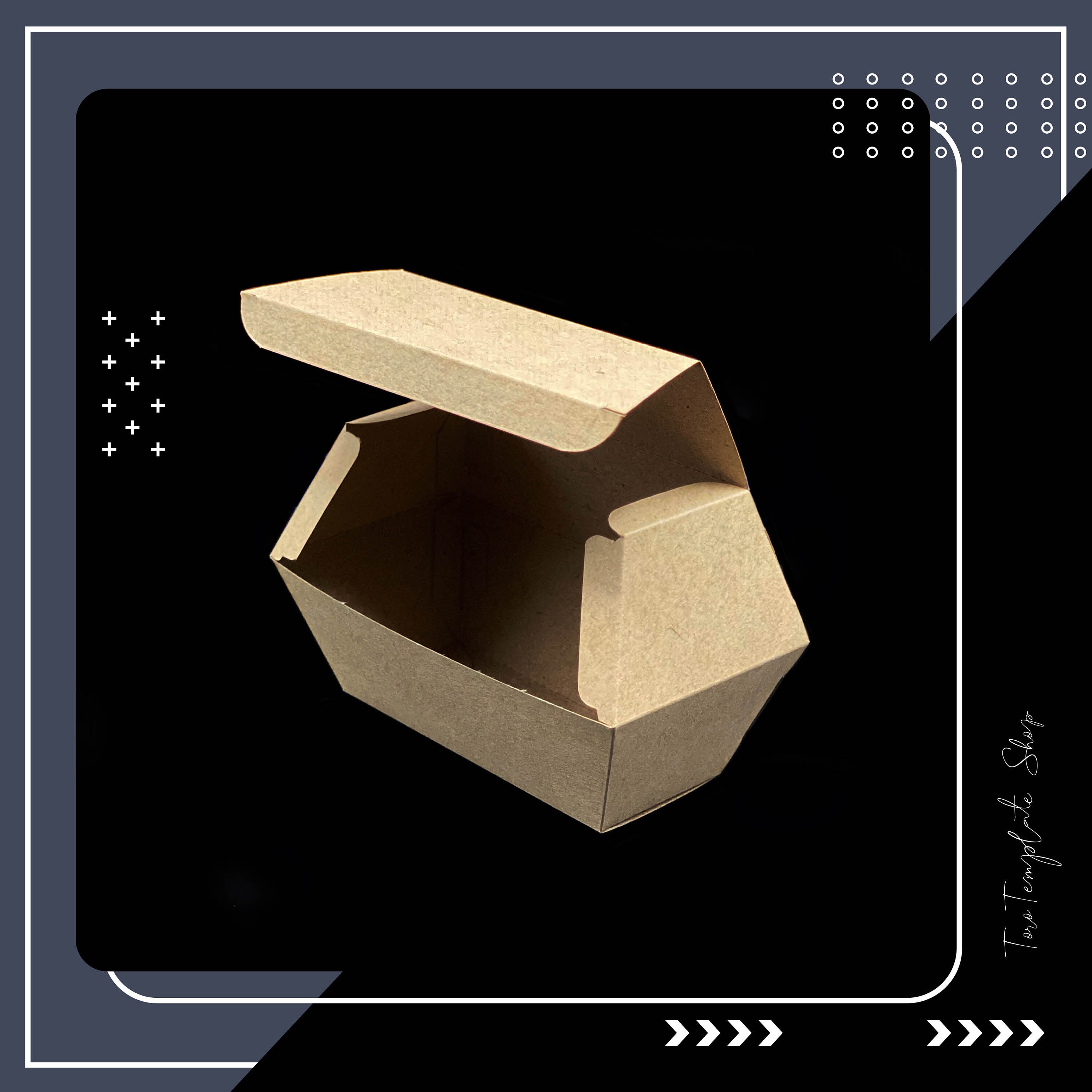 Food Box Template Trapezoid Box Template Candy Box Template - Etsy