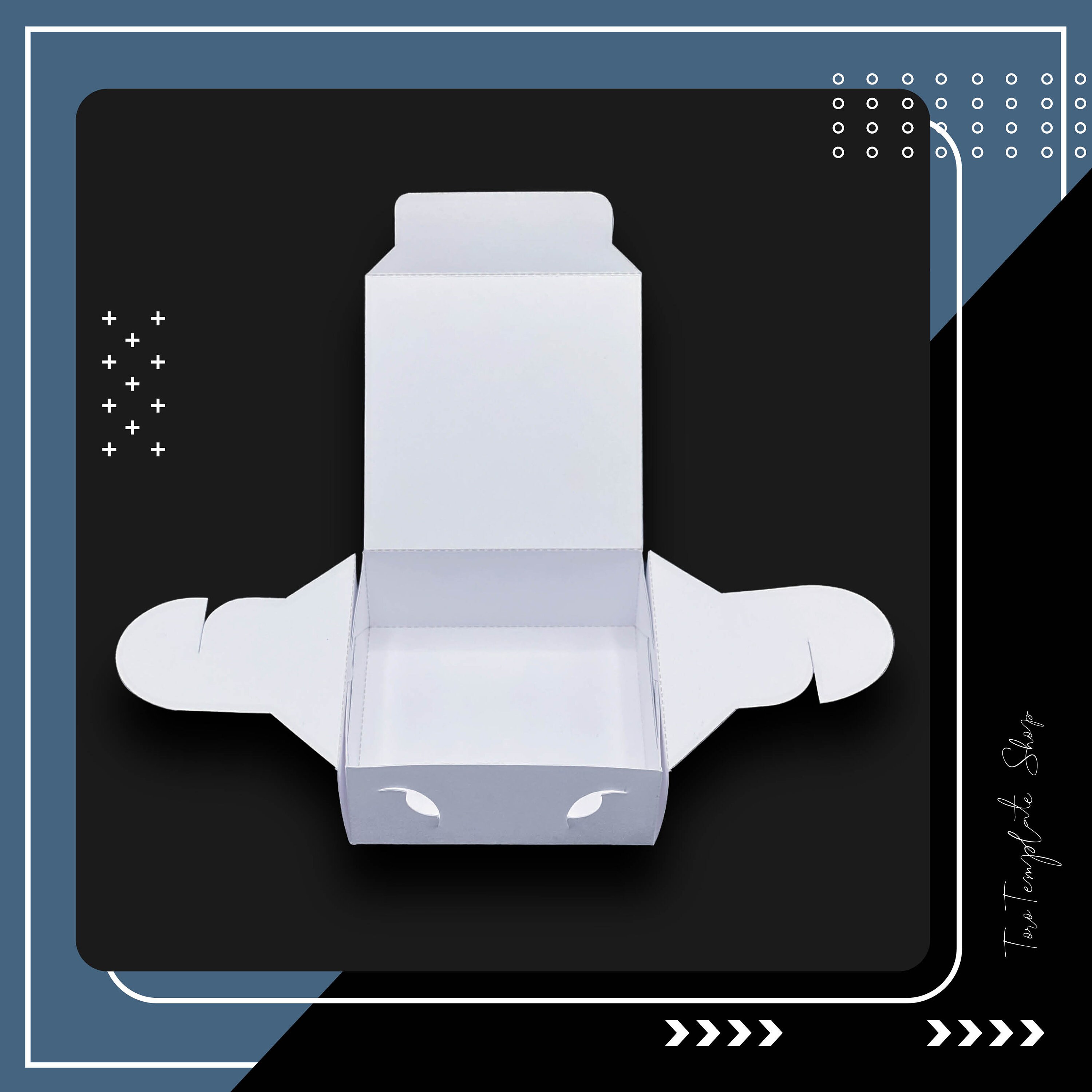 Pizza Box Template, Gift Box Template, Cookie Box Template, Resizeable ...