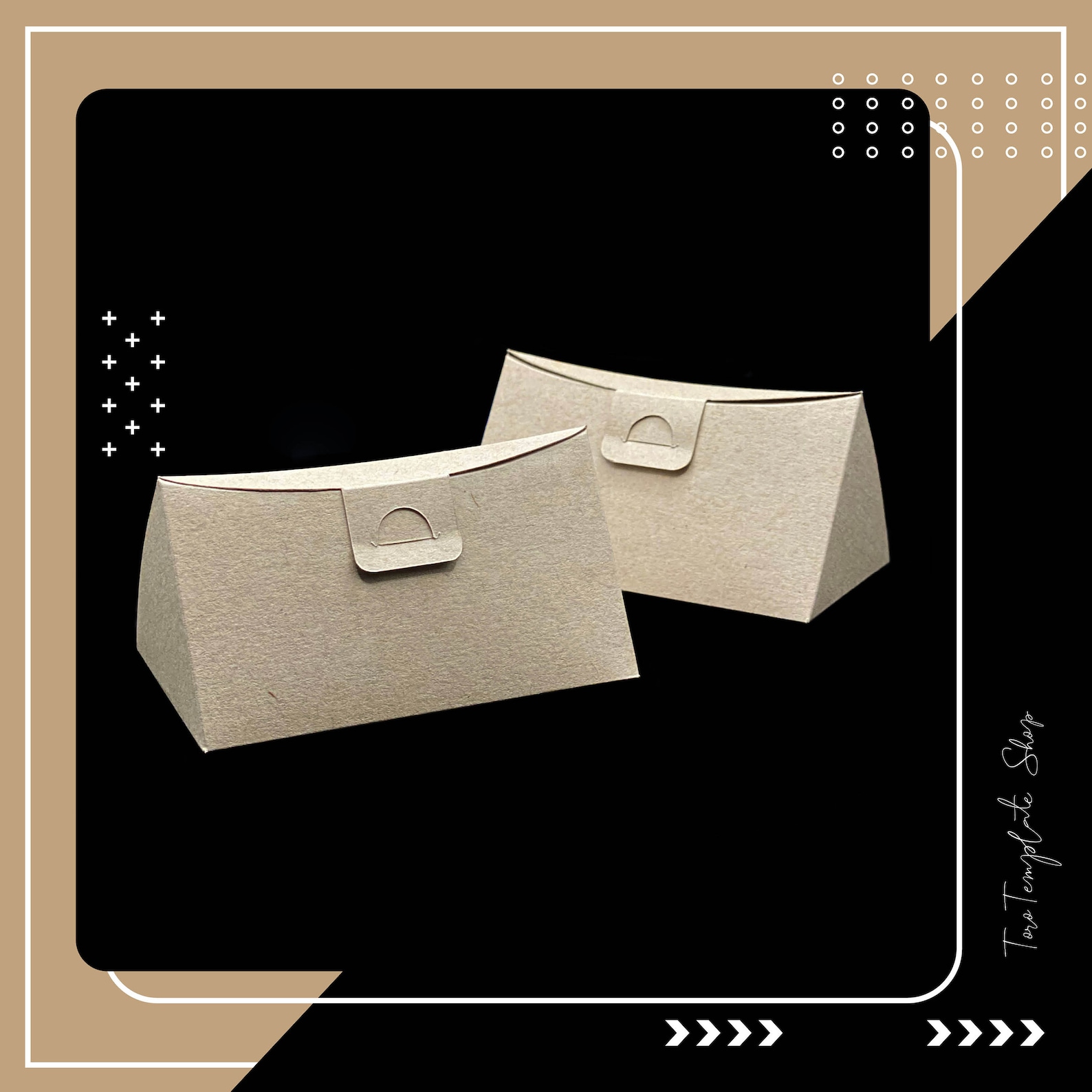 Triangle Gift Box Template: Resizeable Candy Box (digital Download) - Etsy