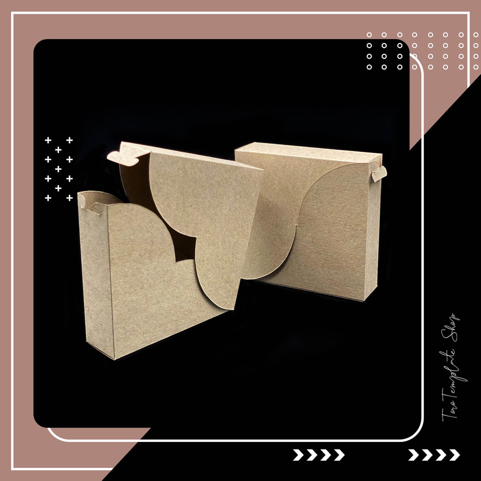 Rectangle Box Template, Gift Box Template, Candy Box Template, Cookies ...