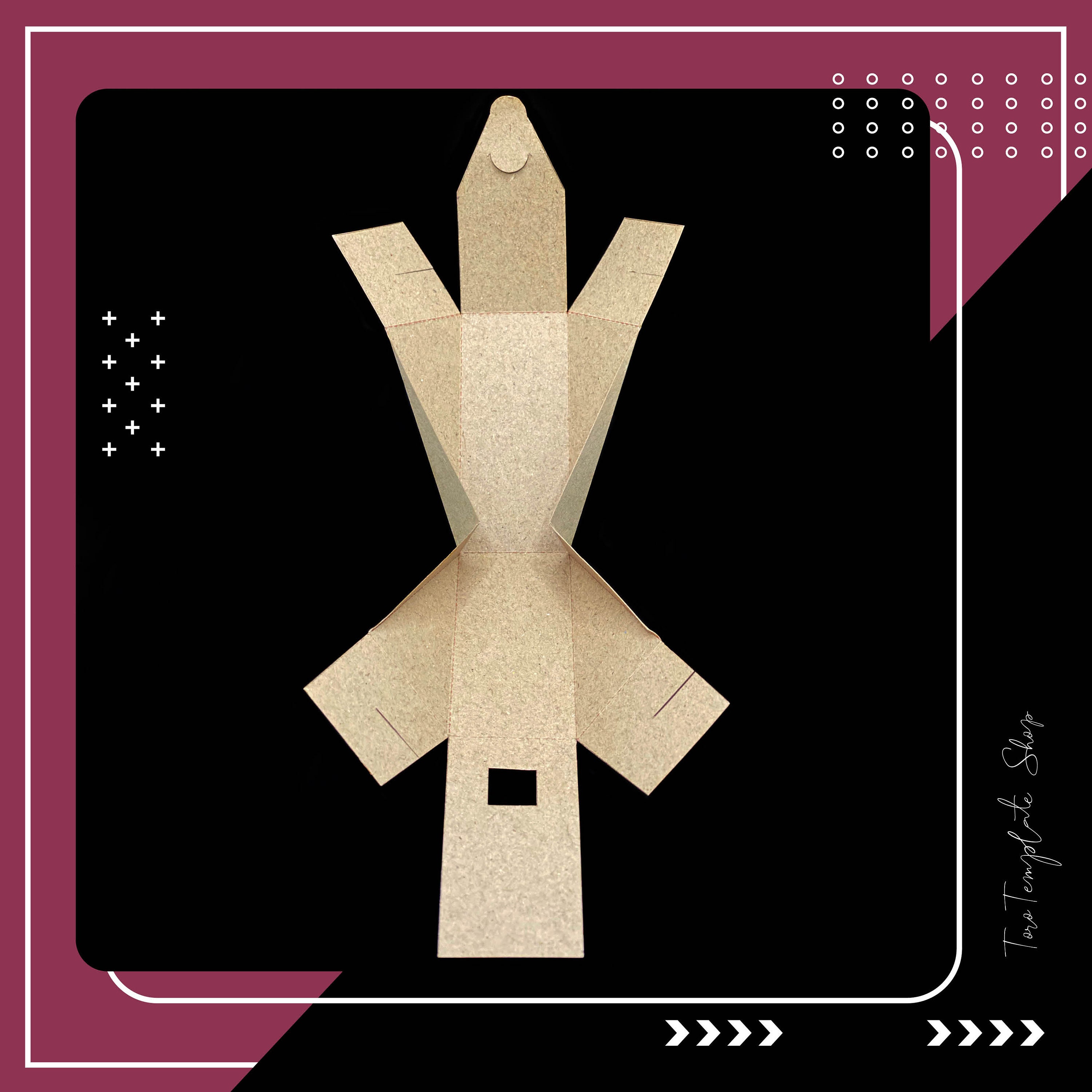 Plantilla de caja triangular plantilla de caja de regalo - Etsy México