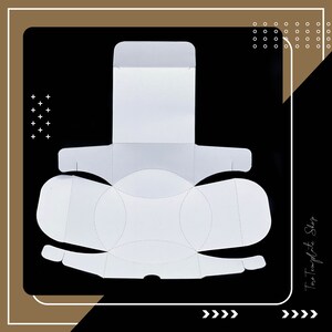 Rectangle Curved Corner Box Template, Gift Box Template, Candy Box ...