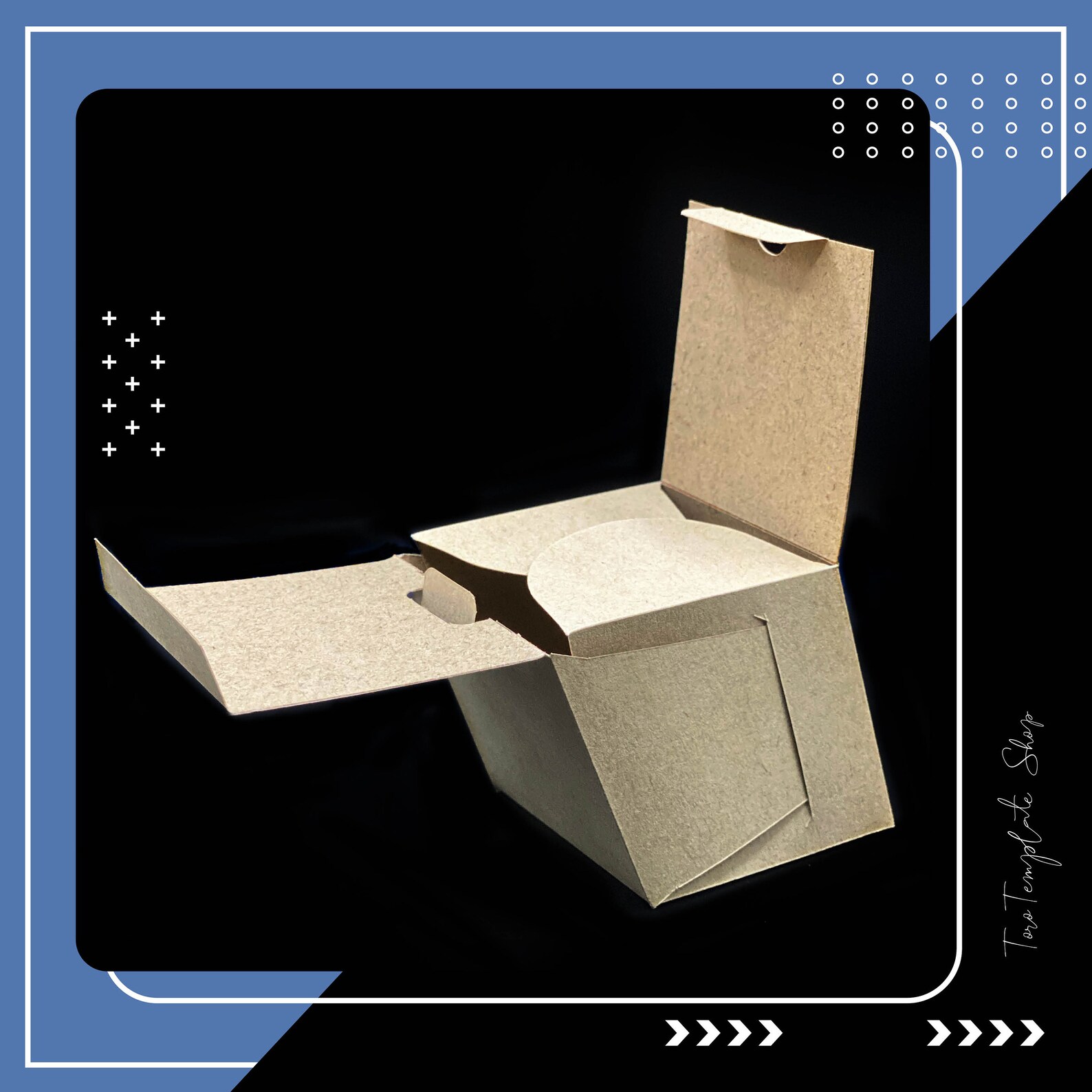 Rhombus Box Template, Cookies Box Template, Gift Box Template, Candy ...