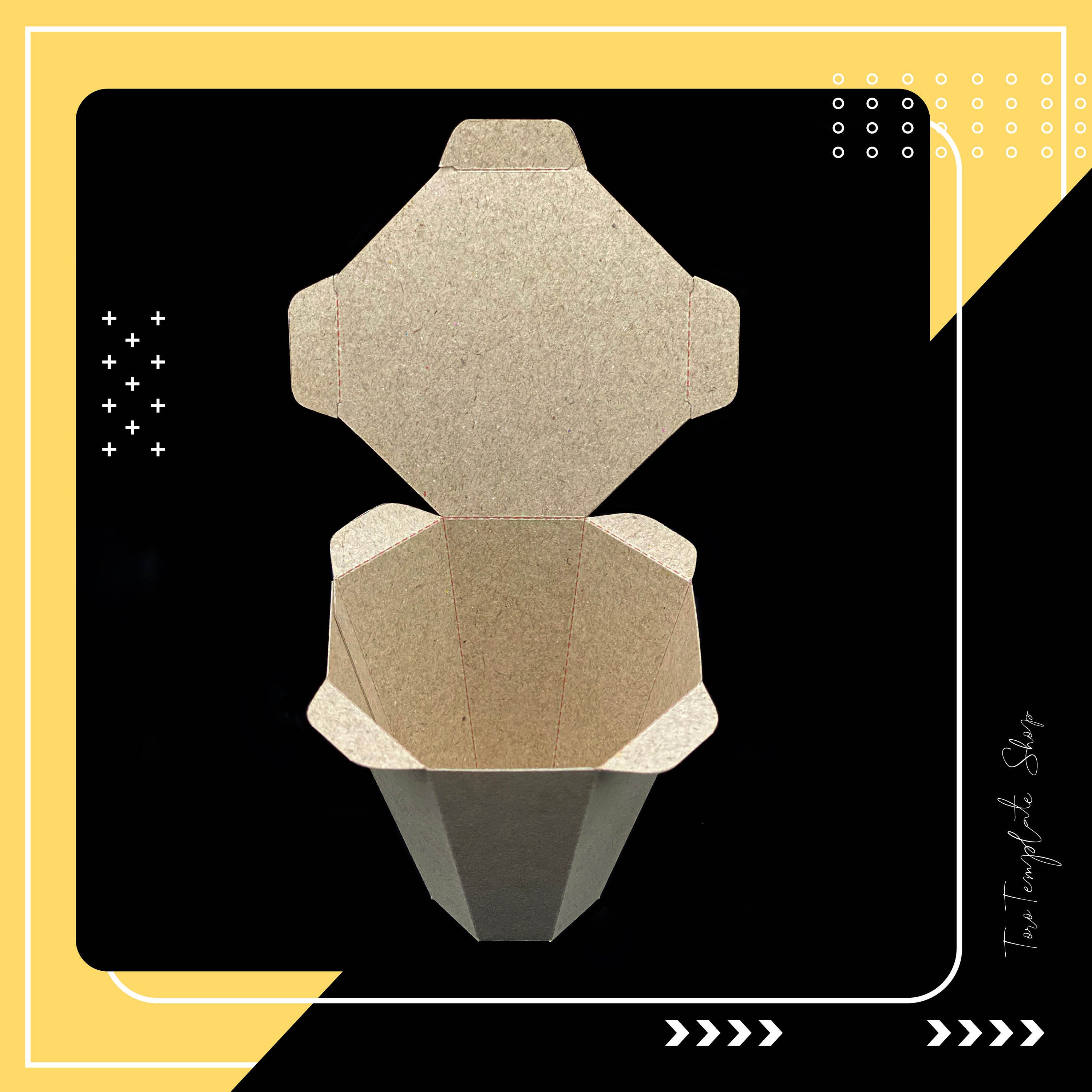 Octagon Box Template, Gift Box Template, Candy Box Template, Cookies ...