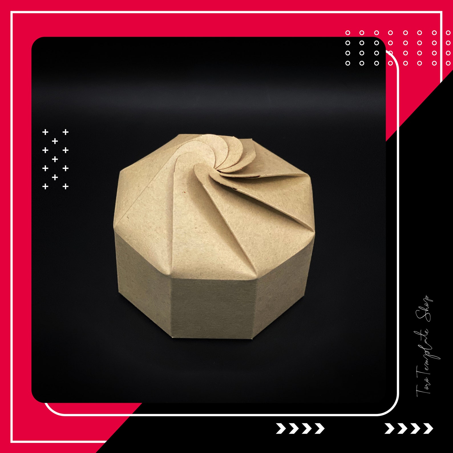 Octagon Box Template, Box Template, Cookies Box Template, Gift Box ...