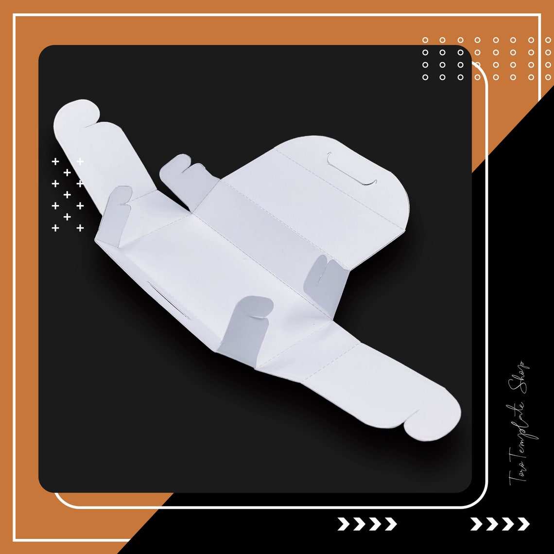 Rhombus Box Template, Gift Box Template, Cookie Box Template ...