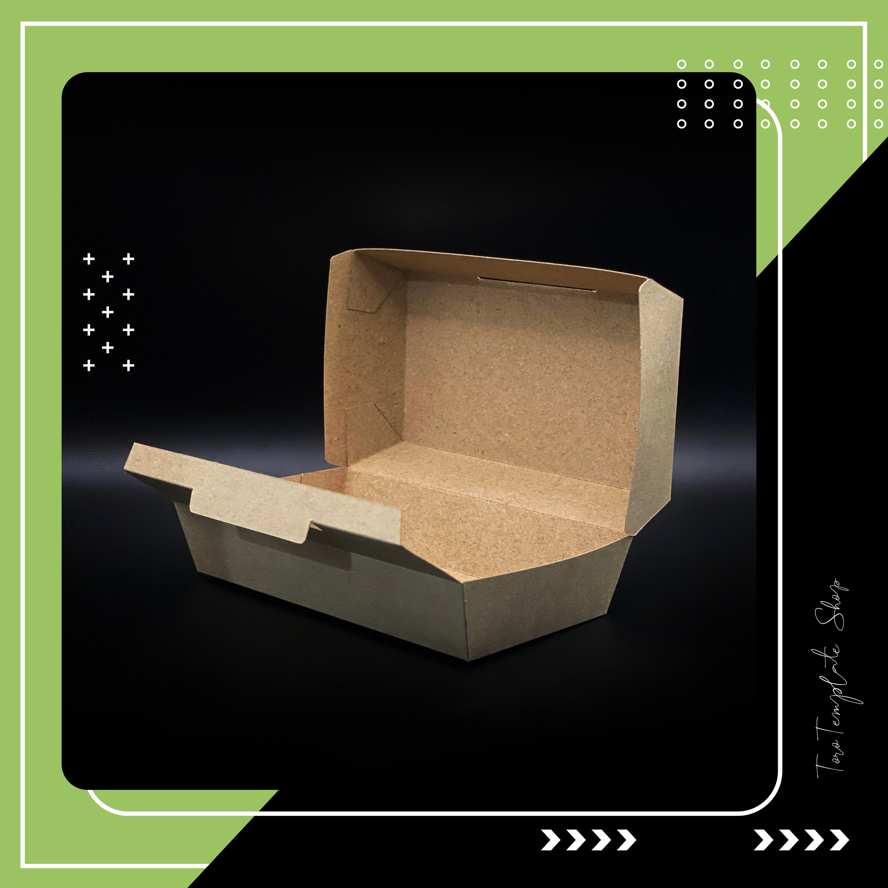 Resizeable Gift Box Template: Candy, Cookies (digital Download) - Etsy
