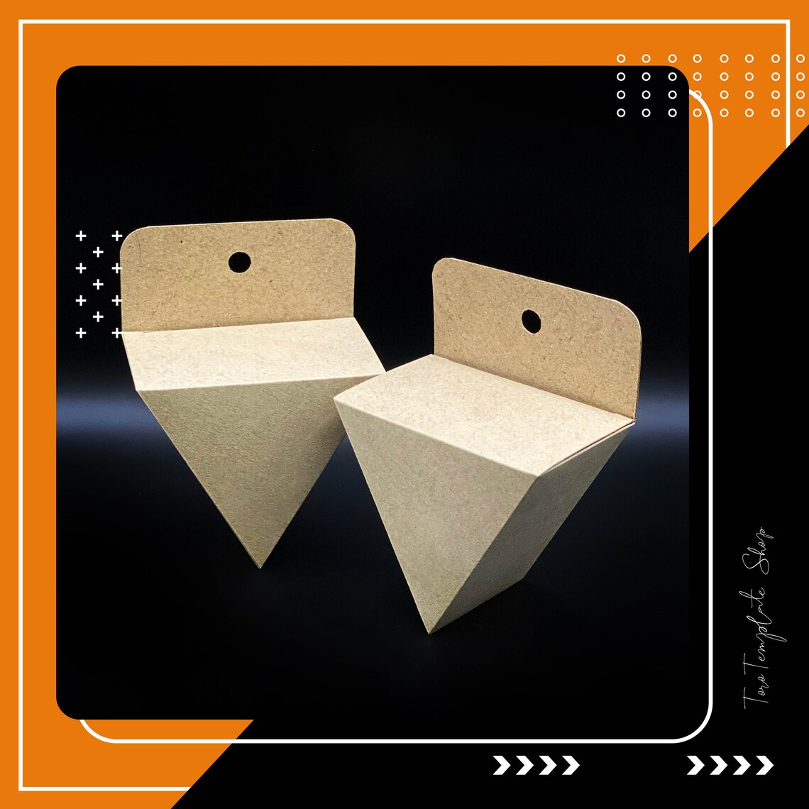 Triangle Box Template, Box Template, Cookies Box Template, Gift Box ...