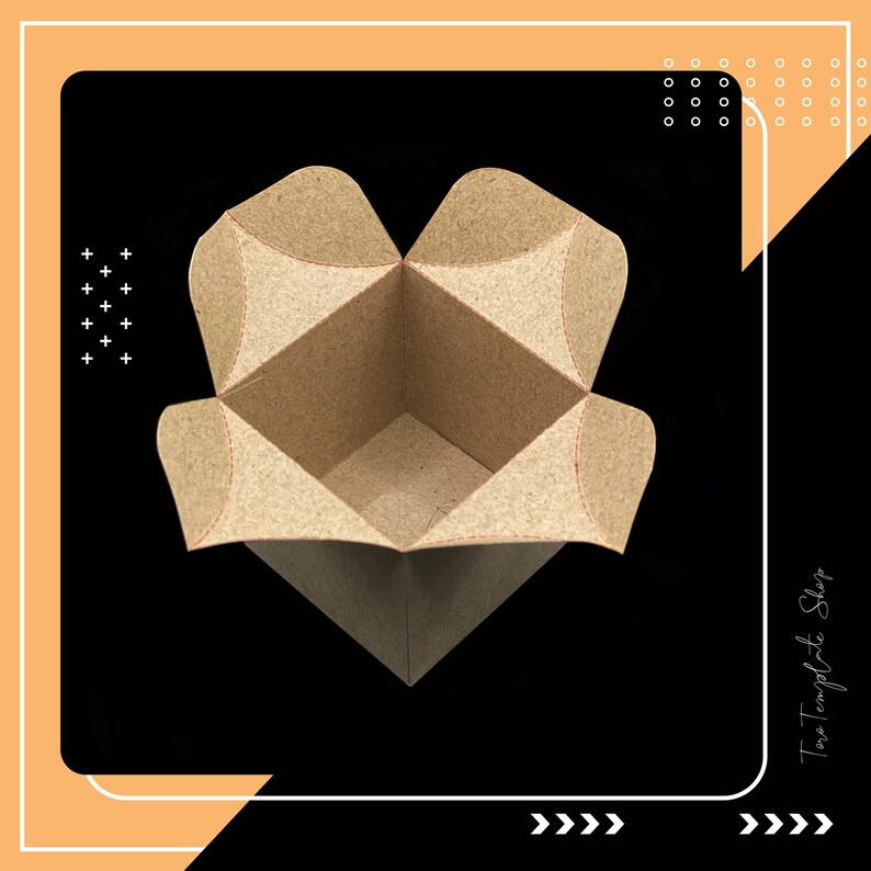 Square Box Template, Gift Box Template, Candy Box Template, Cookies Box ...