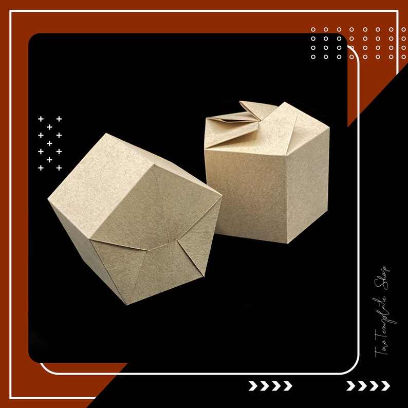 Pentagon Box Template, Gift Box Template, Candy Box Template, Cookies ...