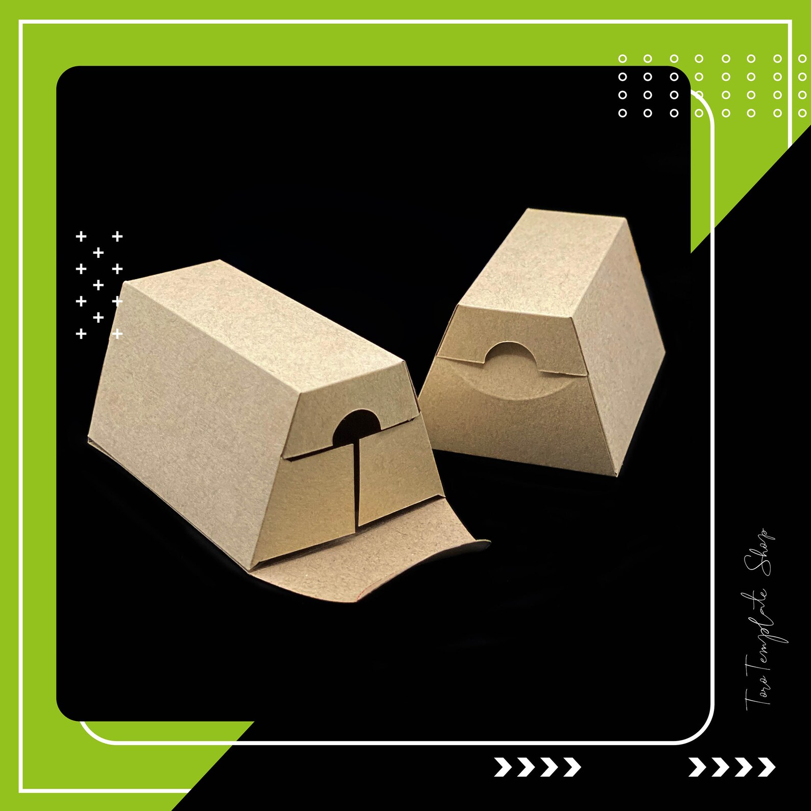 Trapezoid Box Template, Gift Box Template, Candy Box Template, Cookies ...