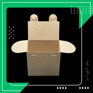 Rectangle Gift Box Template: Printable Candy/cookie Box (digital ...