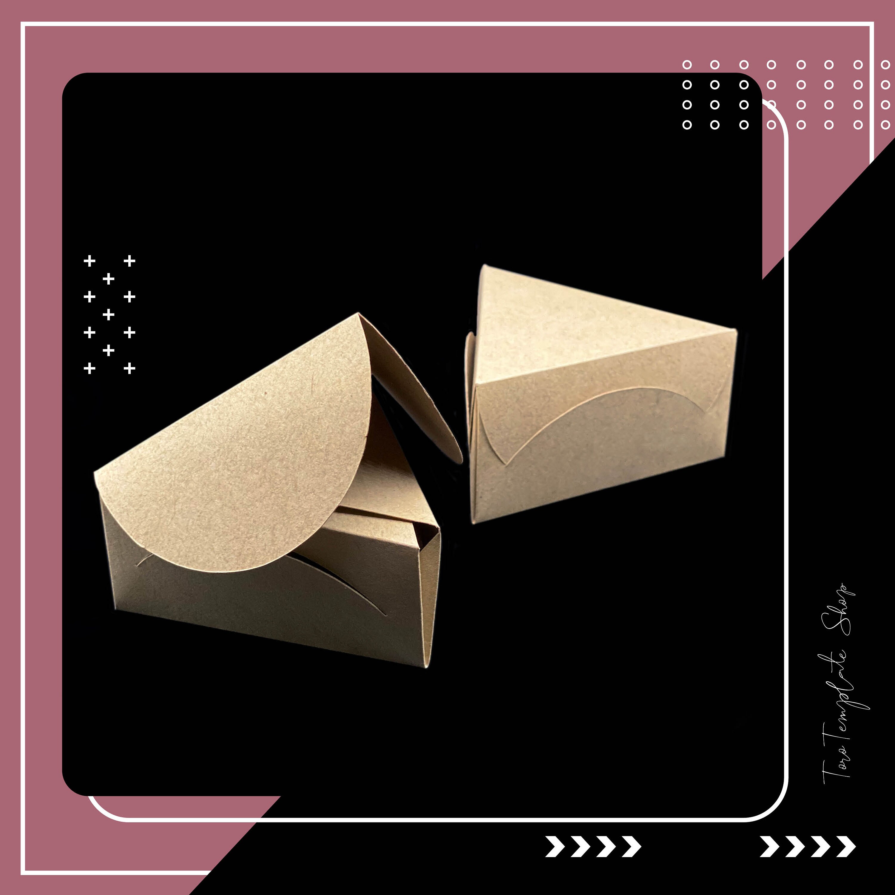 Triangle Box Template T Box Template Candy Box Template Cookies Box Template Resizeable