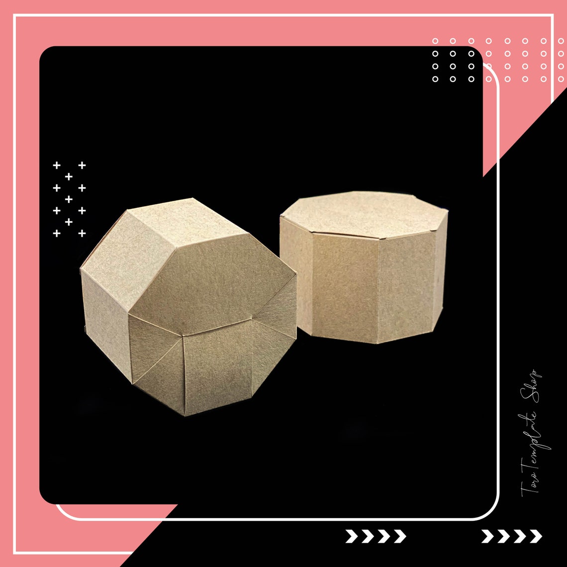 Octagon Box Template Gift Box Template Candy Box Template - Etsy