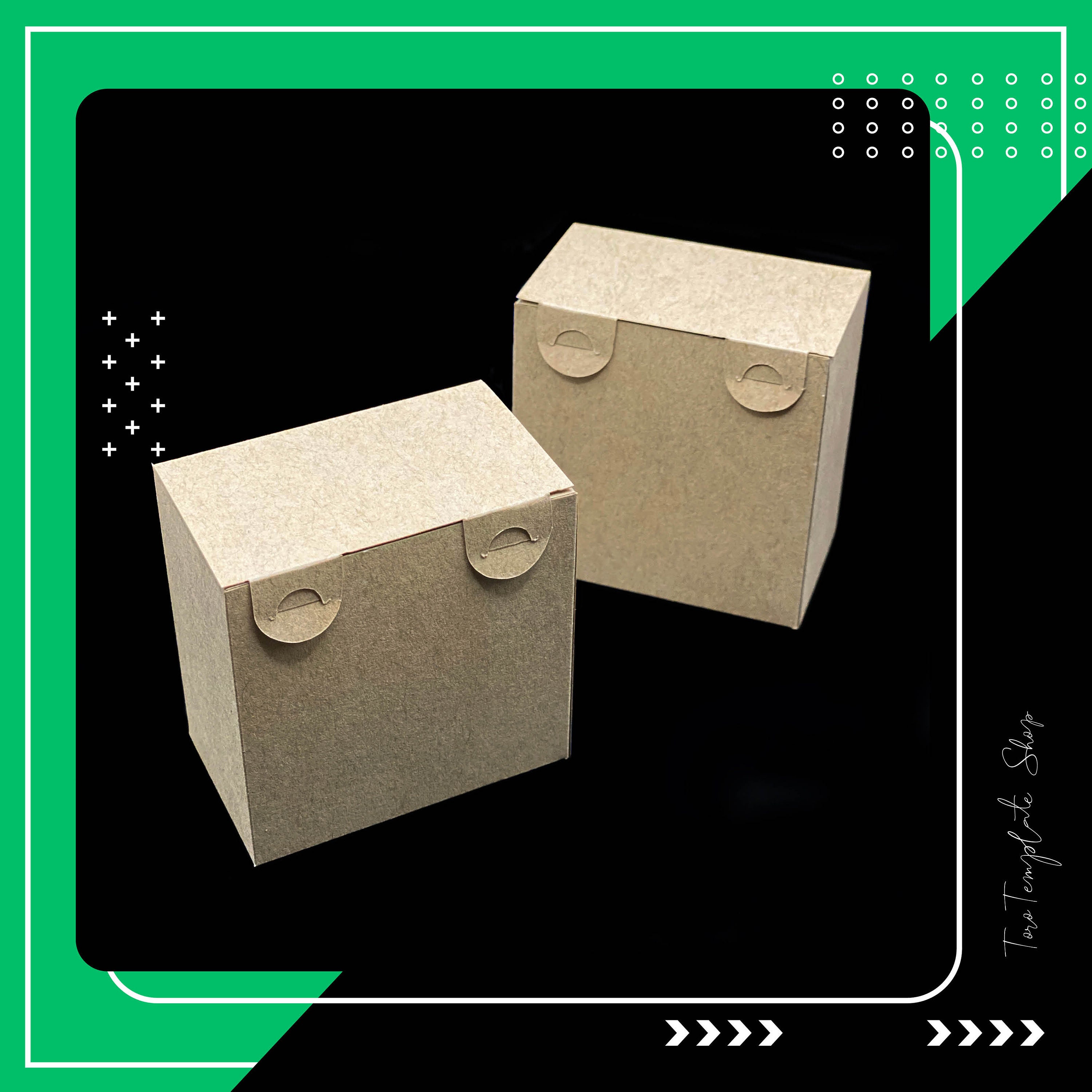 Rectangle Gift Box Template: Printable Candy/cookie Box (digital ...