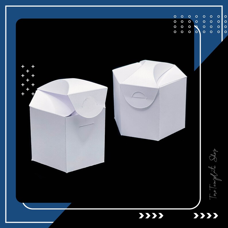 Hexagon Gift Box Template: Resizeable Printable (digital Download) - Etsy