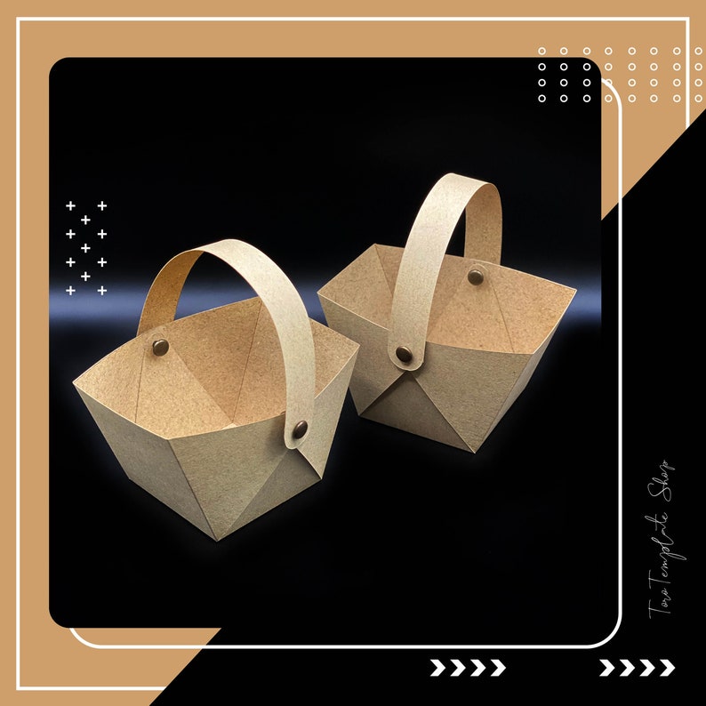 Basket Box Template, Cookies Box Template, Gift Box Template, Candy Box ...