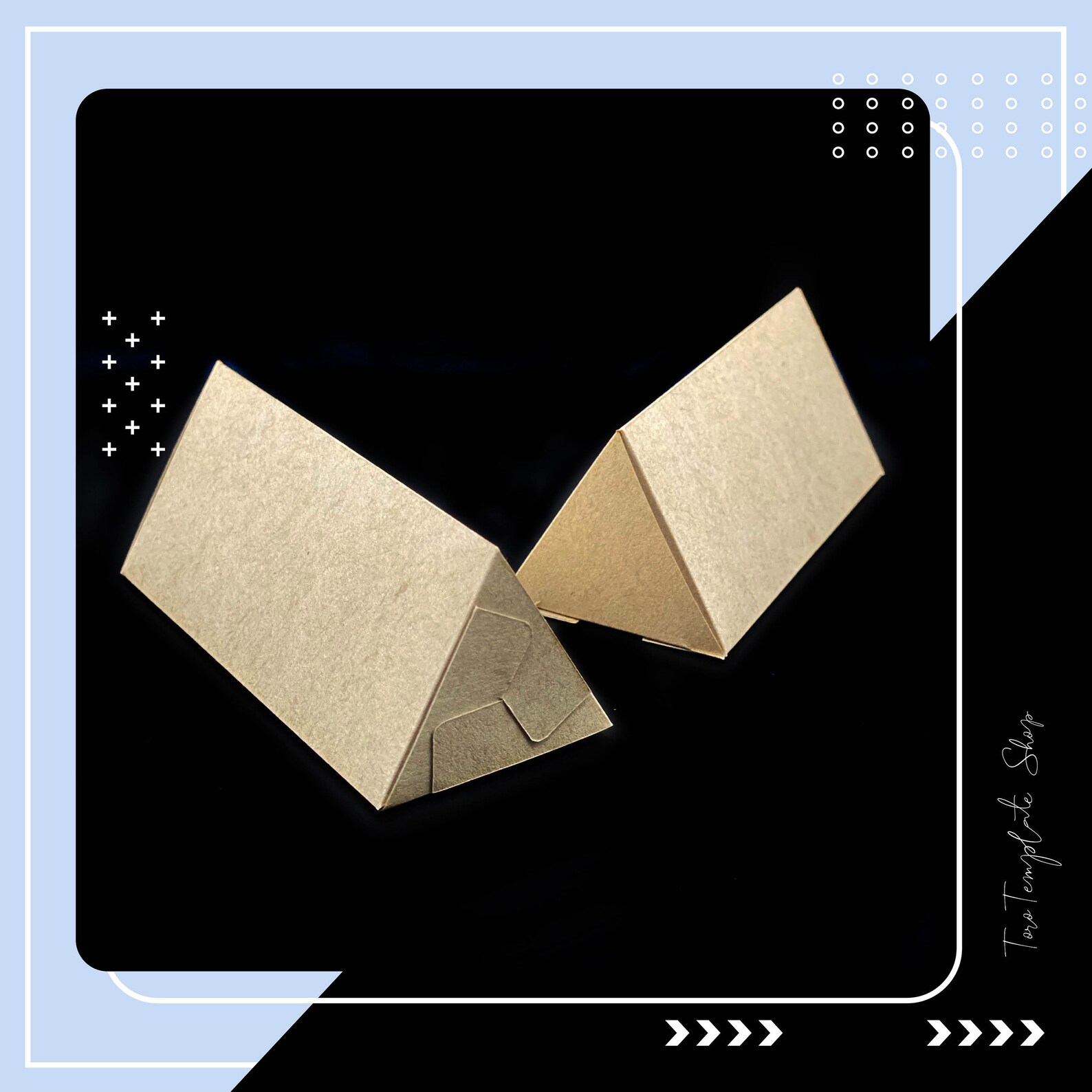 Triangle Box Template, Cookies Box Template, Gift Box Template, Candy ...