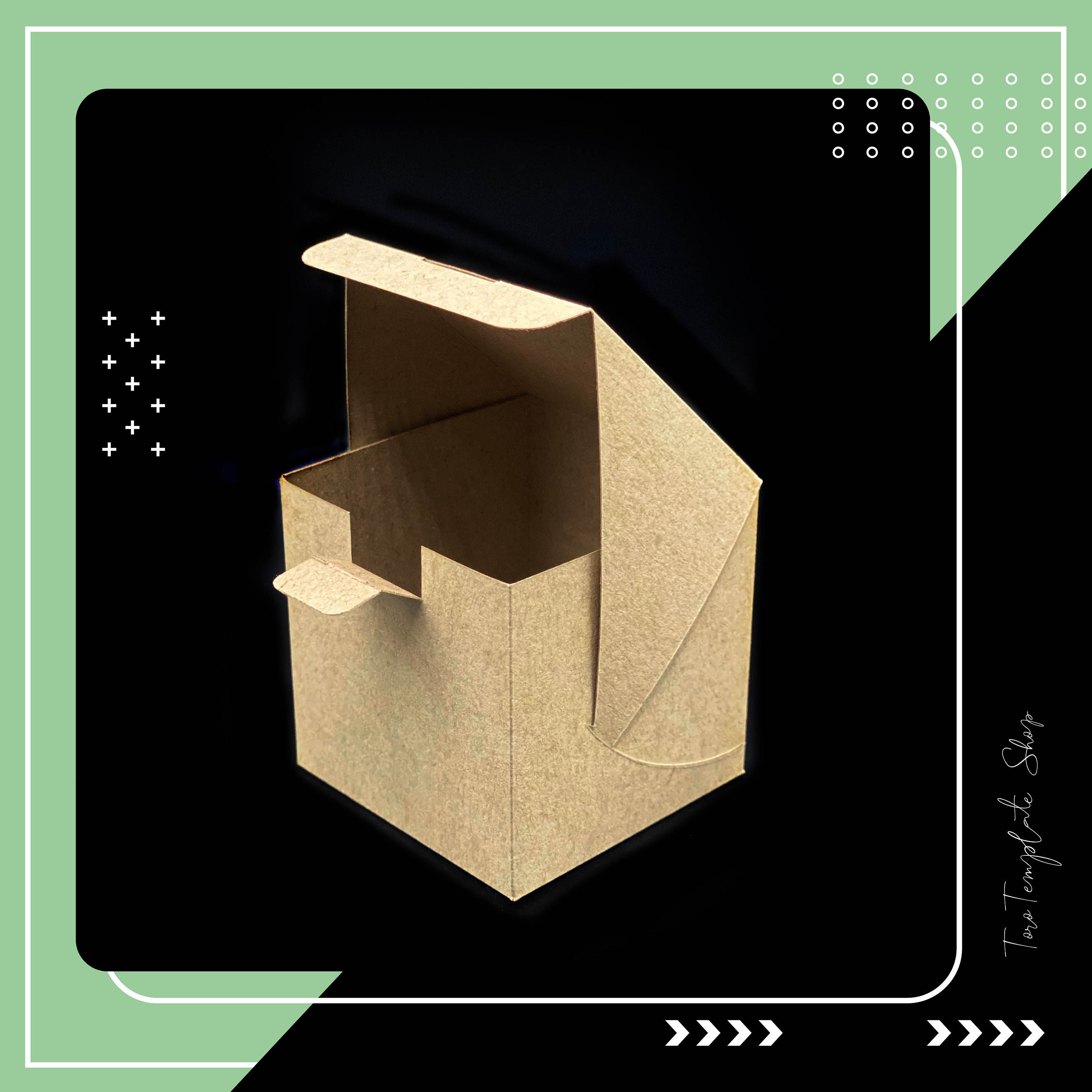 Square Box Template Cookies Box Template Gift Box Template - Etsy