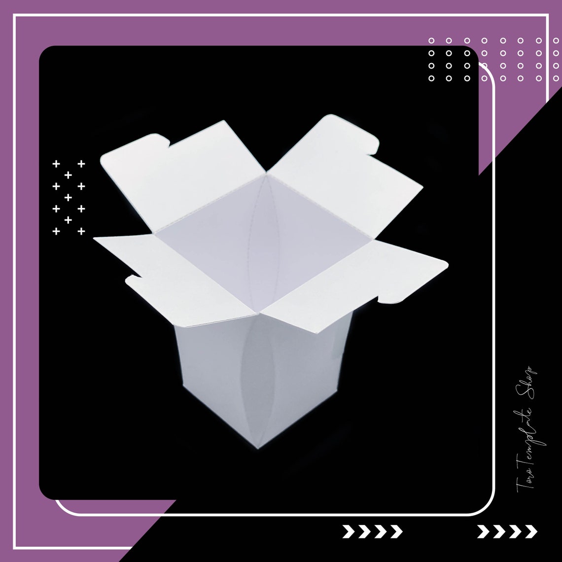 Curved Box Template Gift Box Template Candy Box Template - Etsy