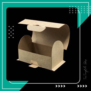 Curved Top Box Template: Printable Gift & Candy Box (digital Download ...