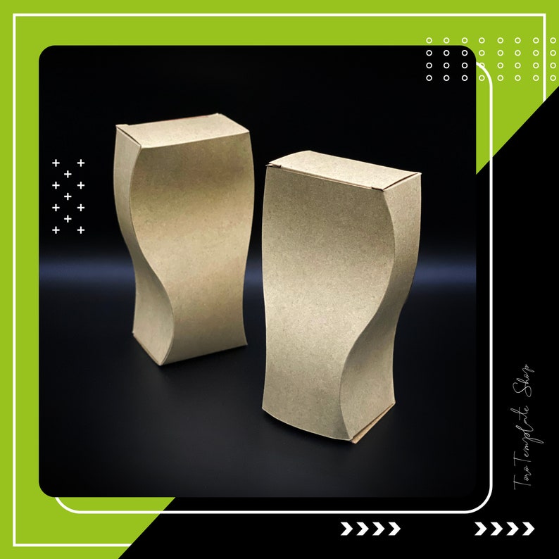 Curved Box Template, Gift Box Template, Box Template, Candy Box ...