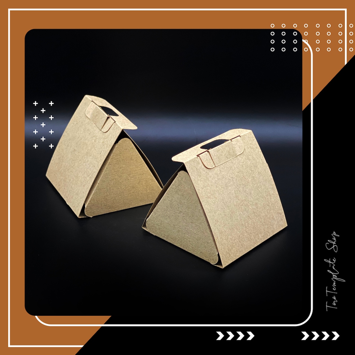 Triangle Box Template, Box Template, Cookies Box Template, Gift Box ...