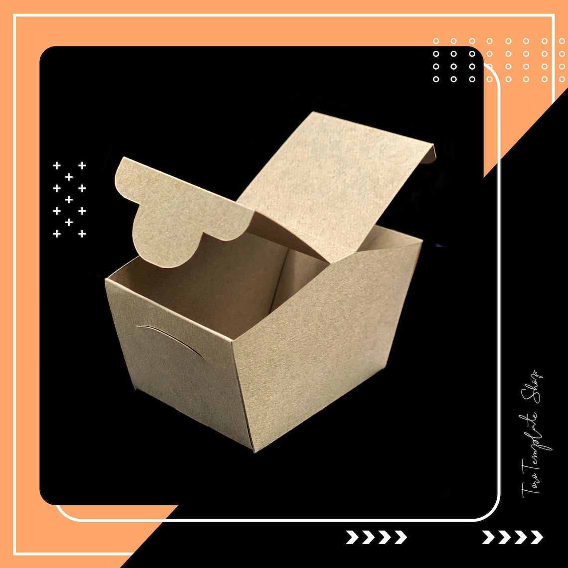 Candy/cookie Box Template: Resizeable Printable (digital Download) - Etsy