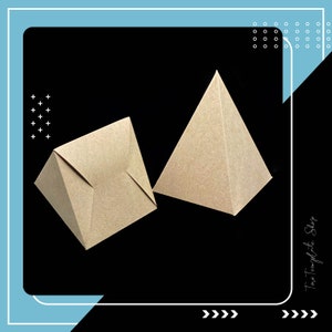 Pyramid Box Template, Gift Box Template, Candy Box Template, Cookies ...