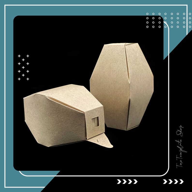Vase Shape Box Template: Resizeable Gift/candy Box (digital Download ...